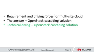 Introduction of OpenStack cascading solution | PPT