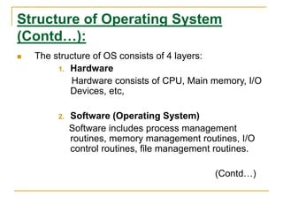 Introduction of operating system | PPT | Operating Systems | Computer ...