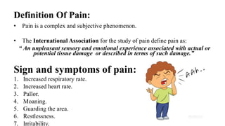 Introduction of pain and managment of pain.pptx | Physical Therapy ...