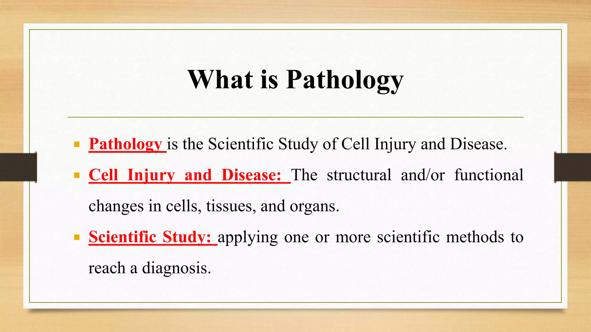 Introduction of pathology | PPTX