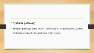 Introduction of pathology | PPTX