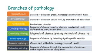 Introduction of pathology | PPTX