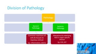 Introduction of pathology | PPTX