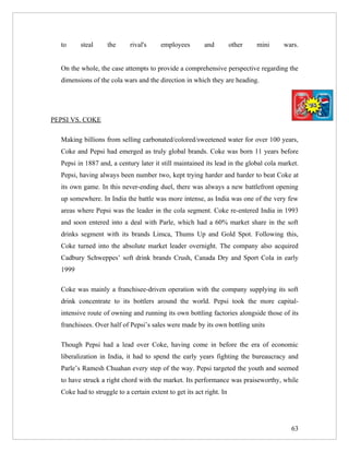 Introduction Of Pepsi | DOC