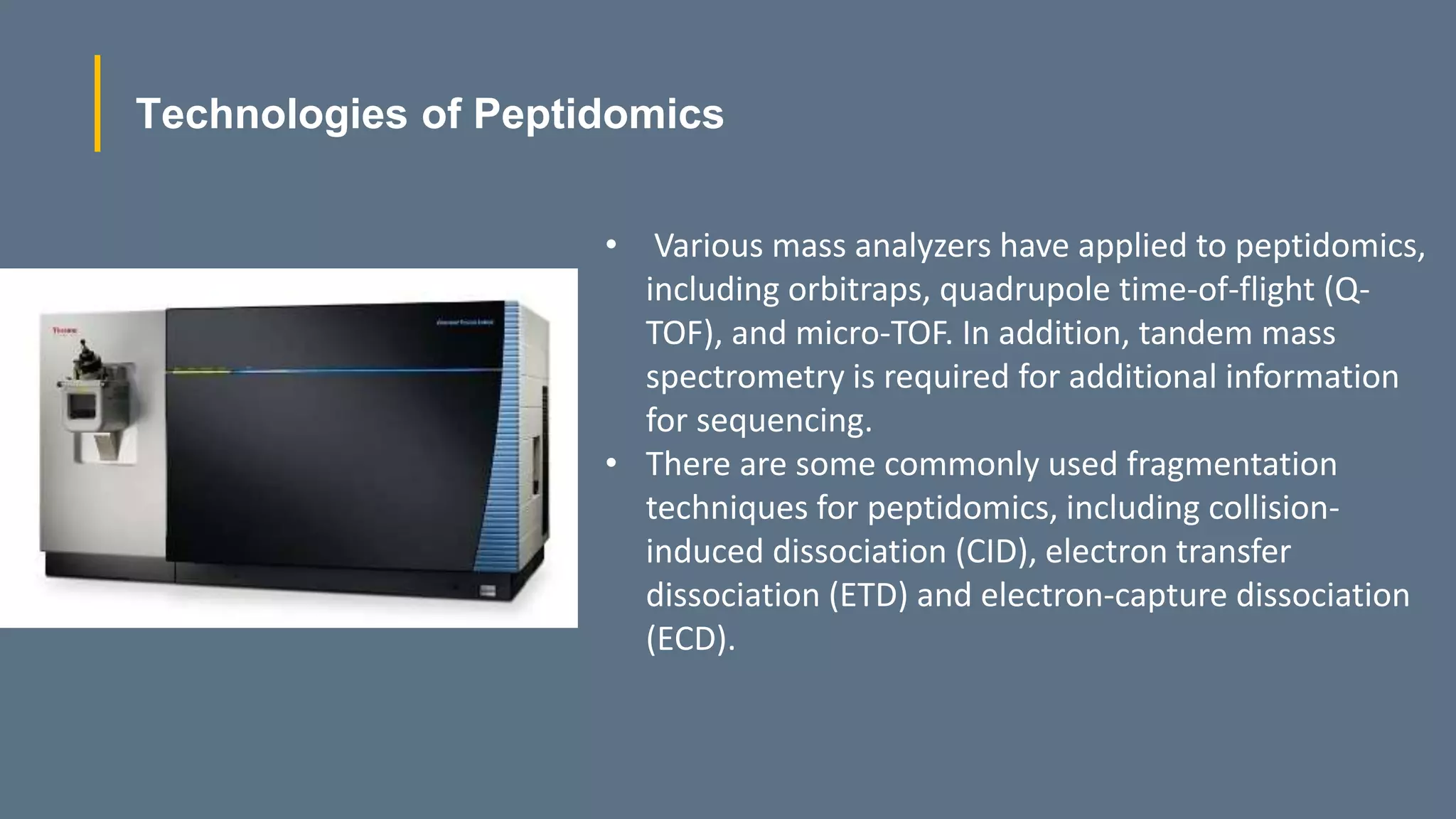 The Application and Methods for Peptidomics | PPTX | Endocrine and Metabolic Diseases | Diseases ...