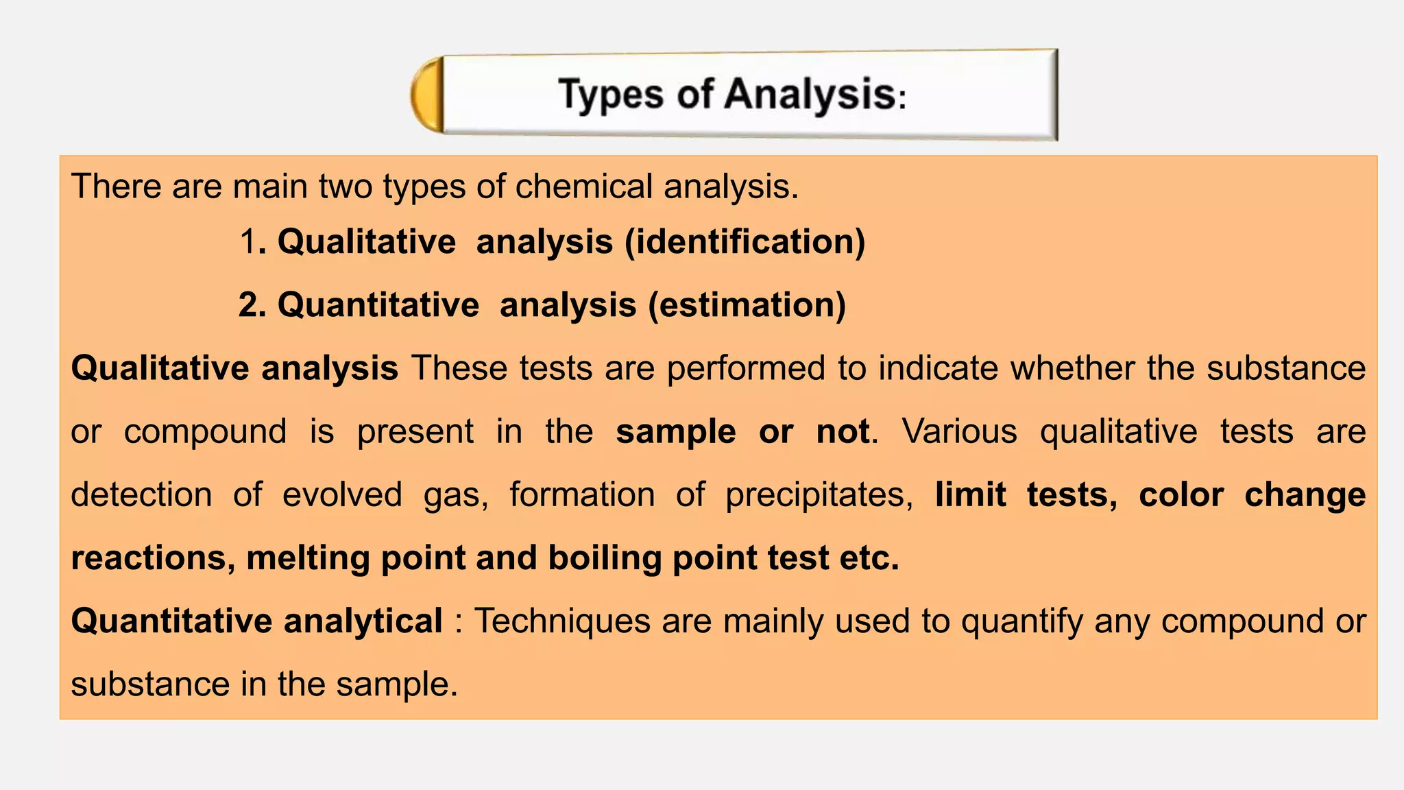 Introduction of pharmaceutical analysis and their scope | PPT