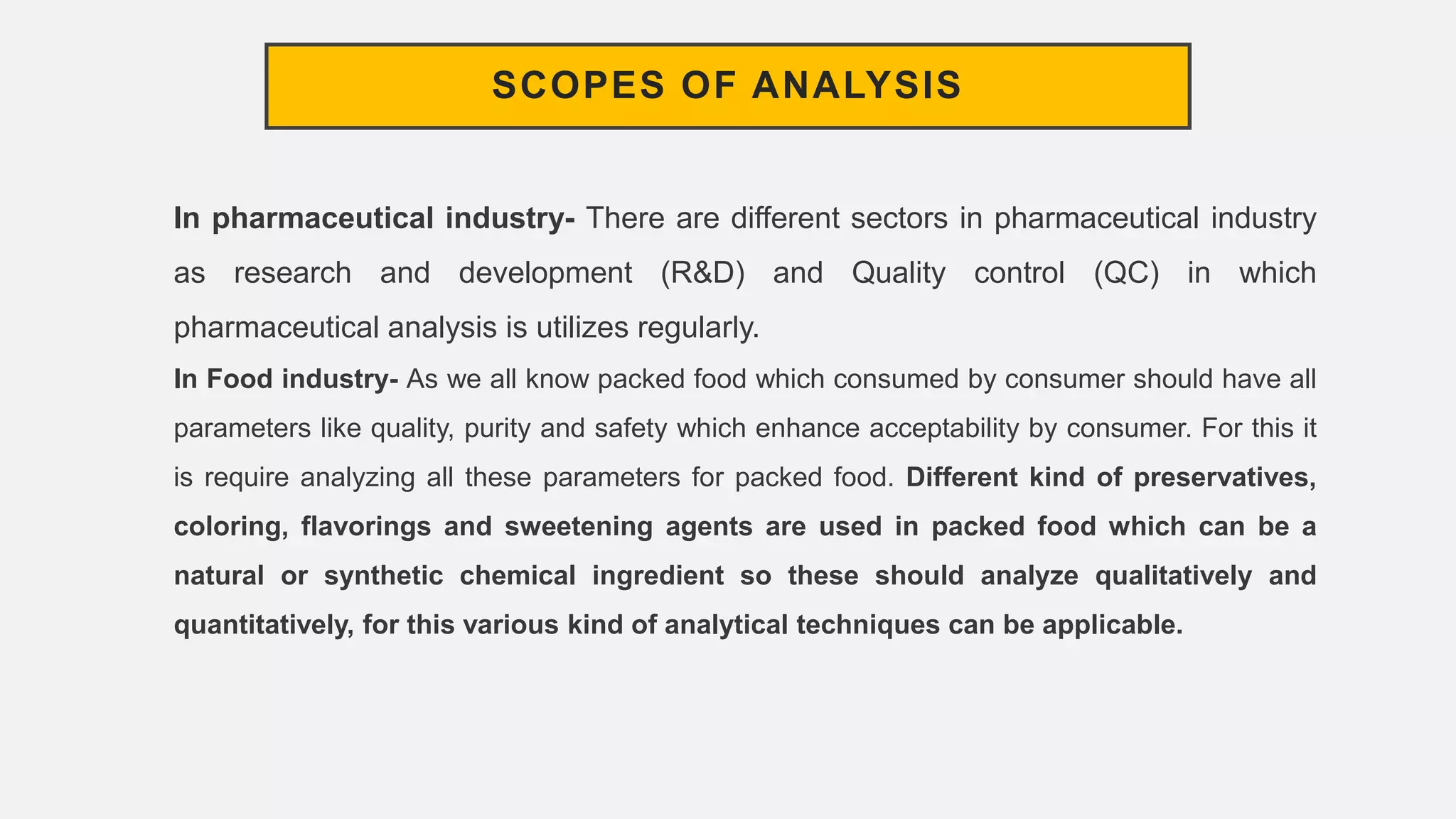 Introduction of pharmaceutical analysis and their scope | PPT