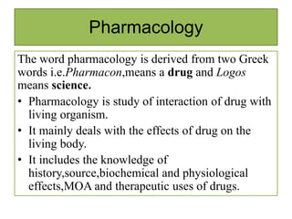 Introduction of General Pharmacology PPT.pptx