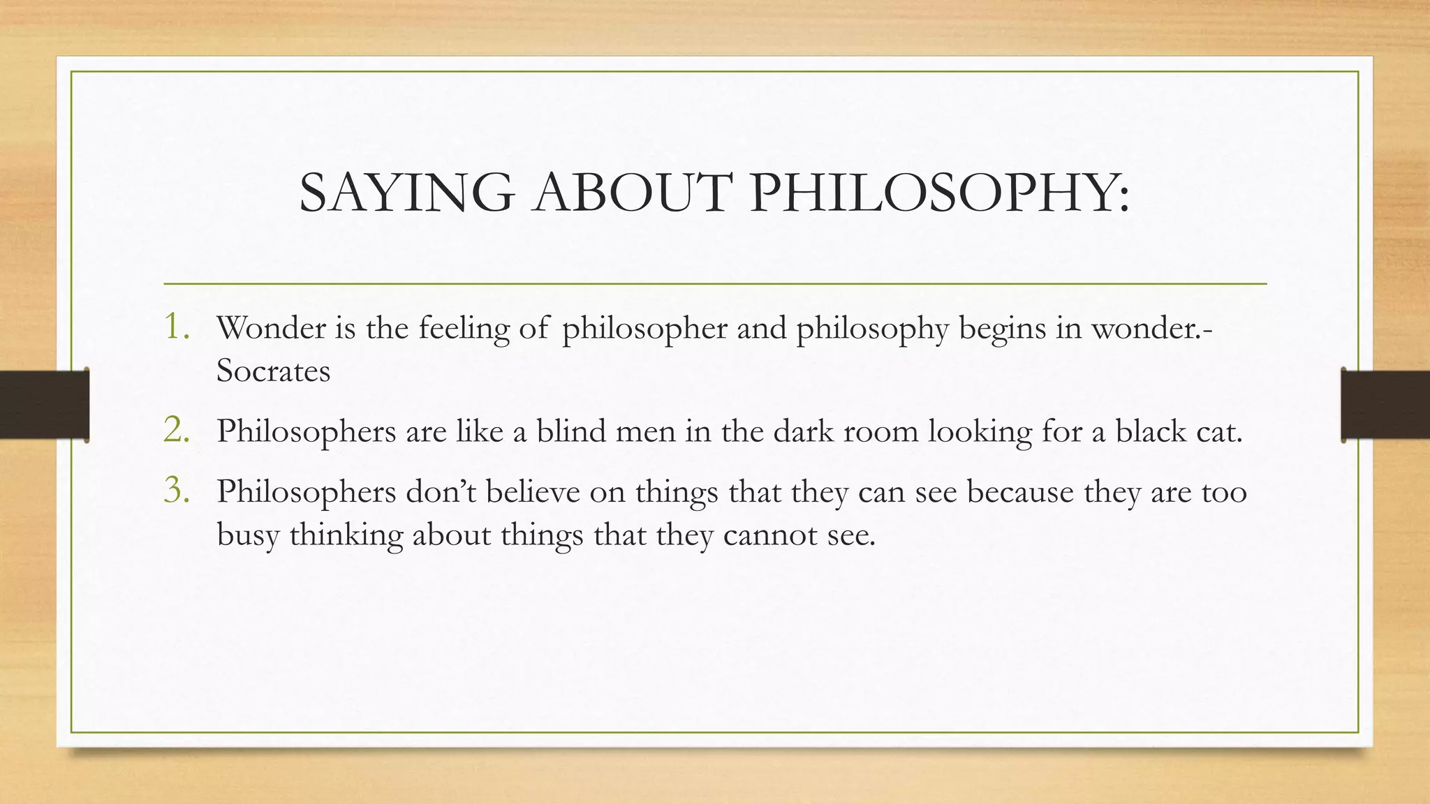 Introduction of philosophy | PPT
