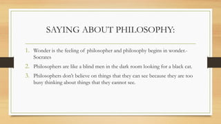 Introduction of philosophy | PDF