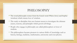 Introduction of philosophy | PDF