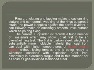 Introduction of piston and piston rings | PPTX