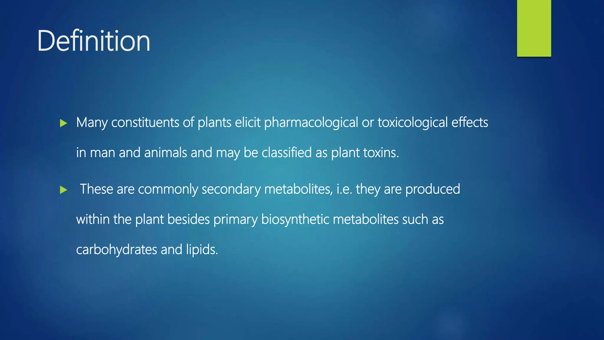 Introduction of plant toxicology | PPT