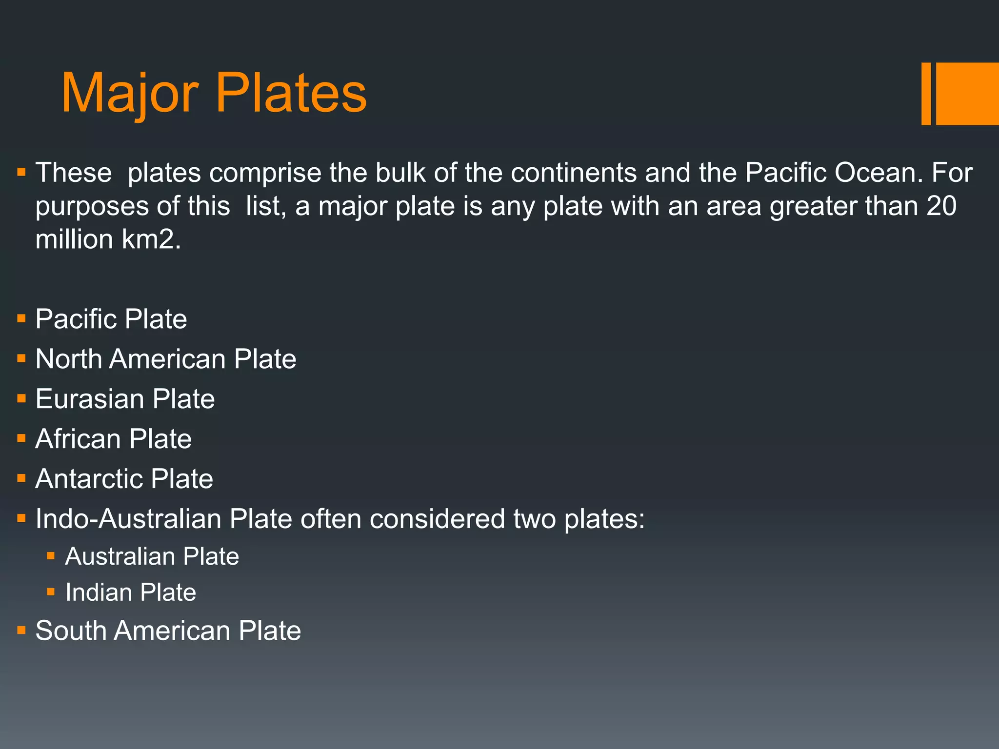 Introduction of Major Plate's of the Earth | PPTX