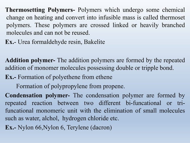 Introduction of polymer | PPTX | Chemistry | Science