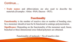 Introduction of Polymer | PPTX