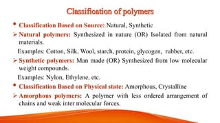 Introduction of Polymer | PPTX