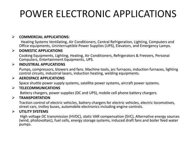 Introduction of power electronics and system.ppt | Technology Industry | Industries