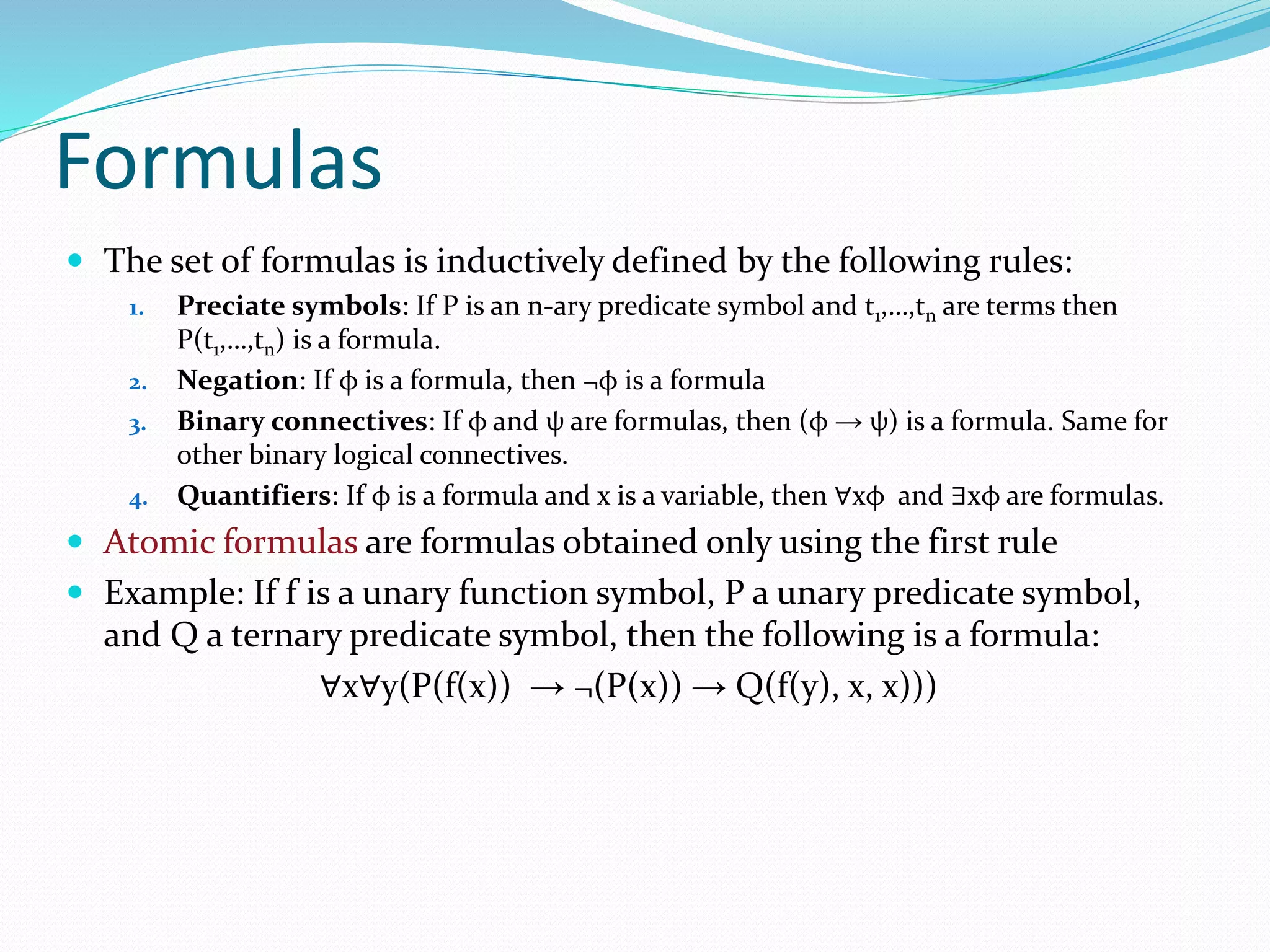 Introduction of predicate logics | PPTX