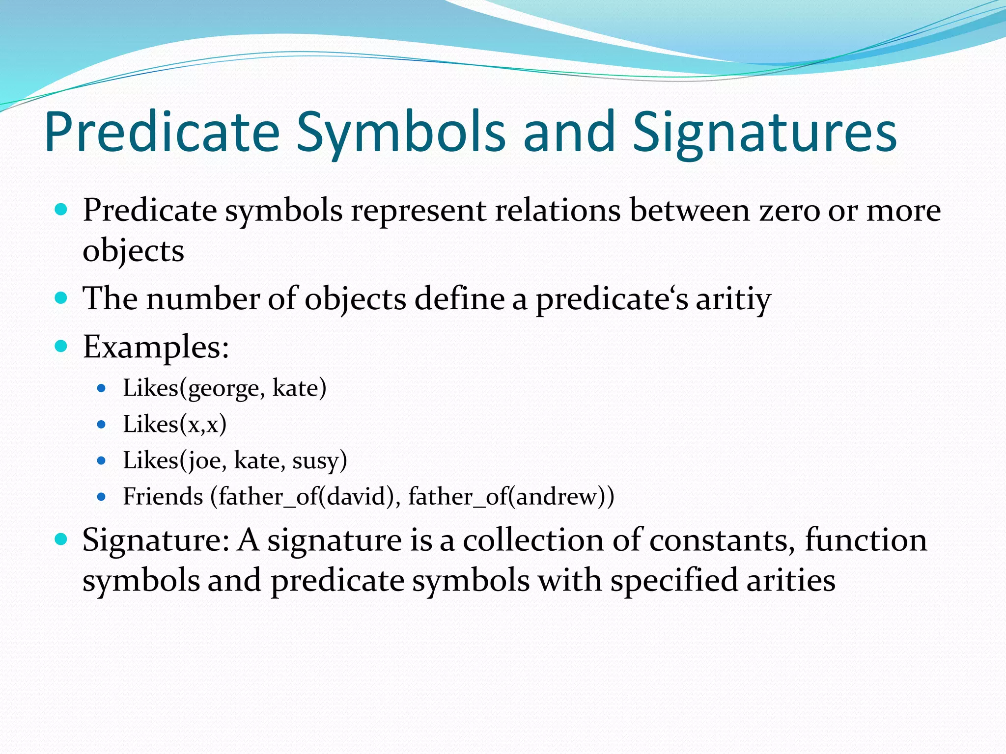 Introduction of predicate logics | PPTX