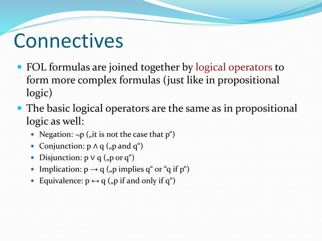 Introduction of predicate logics | PPTX