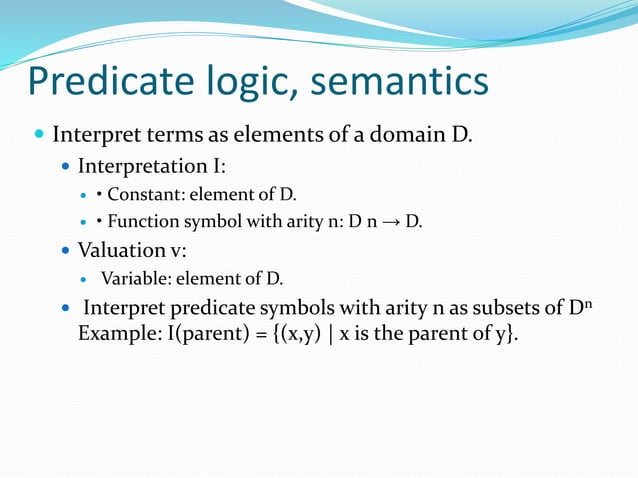 Introduction of predicate logics | PPTX