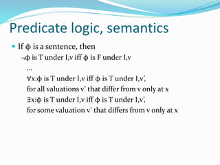 Introduction of predicate logics | PPTX