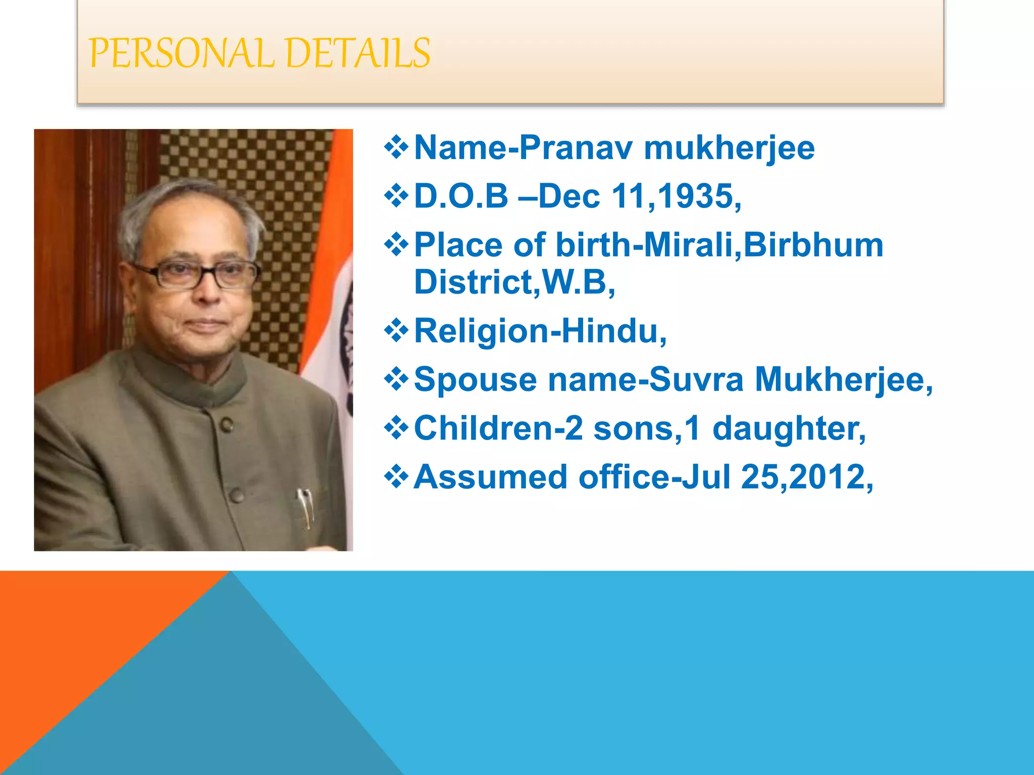 Introduction of presidents of india | PPTX