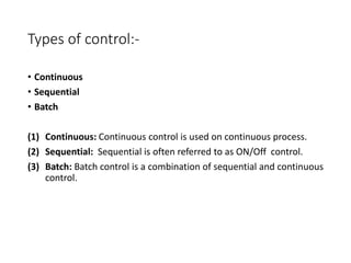Introduction of process control | PPTX