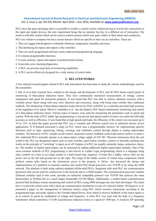 Introduction of Programmable Logic Controller to Electric Overhead Travelling Crane | PDF