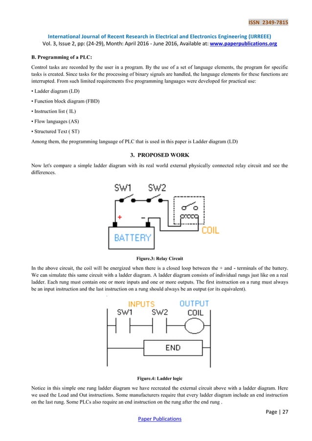 Introduction Of Programmable Logic Controller To Electric Overhead Travelling Crane Pdf