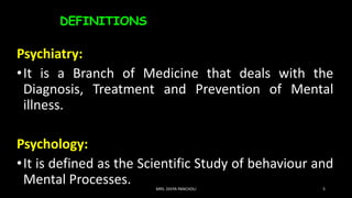 Introduction of psychiatry | PPTX