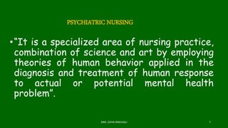 Introduction of psychiatry | PPTX