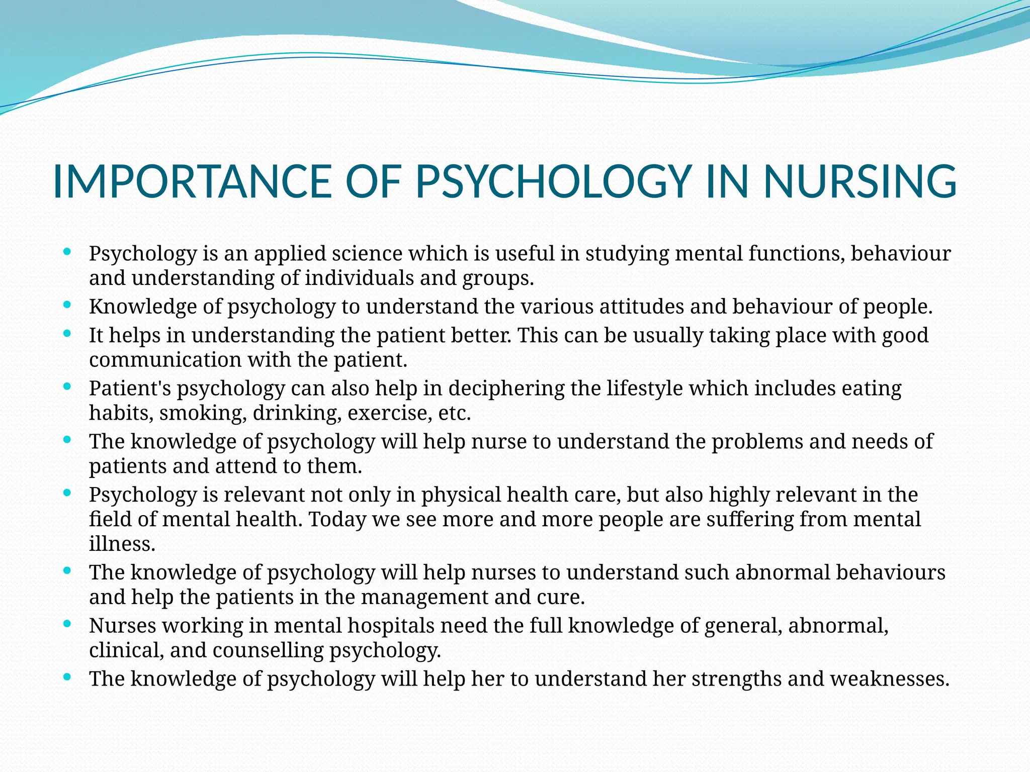 INTRODUCTION OF PSYCHOLOGY Nursing .pptx