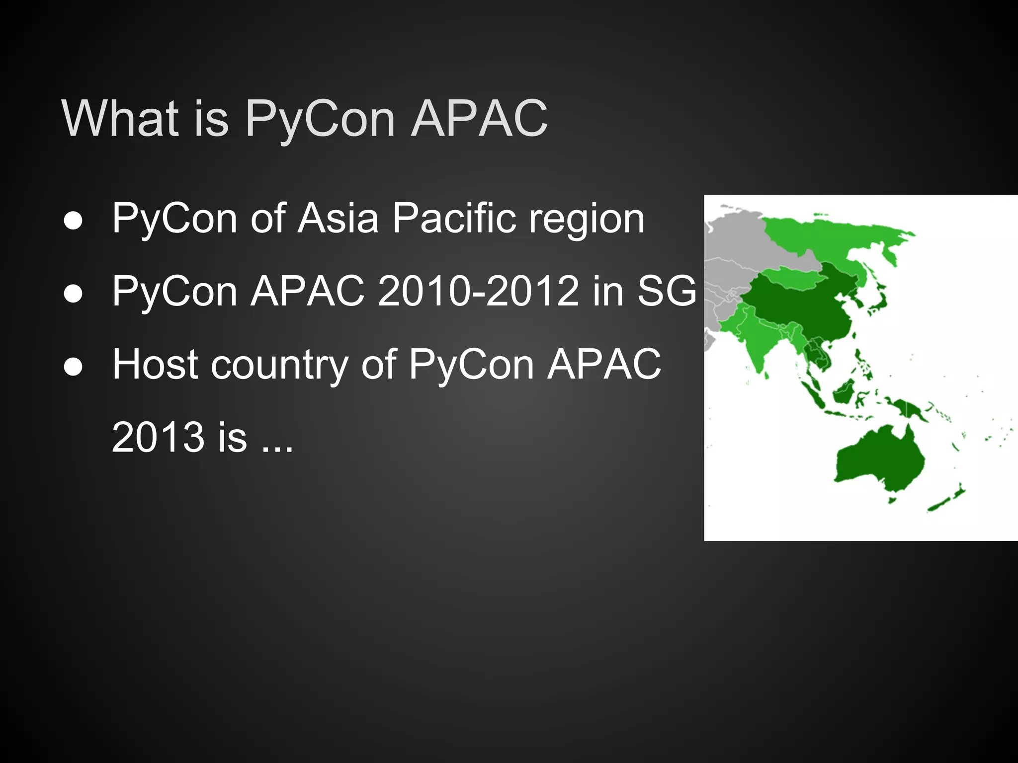 Introduction of py con apac | PPT