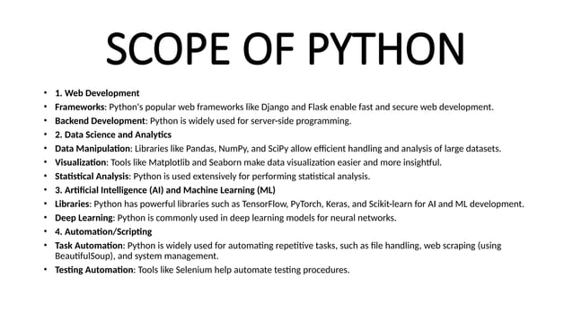 Python Course In Chandigarh And Mohali | PPT Python Course In Chandigarh And Mohali | PPT