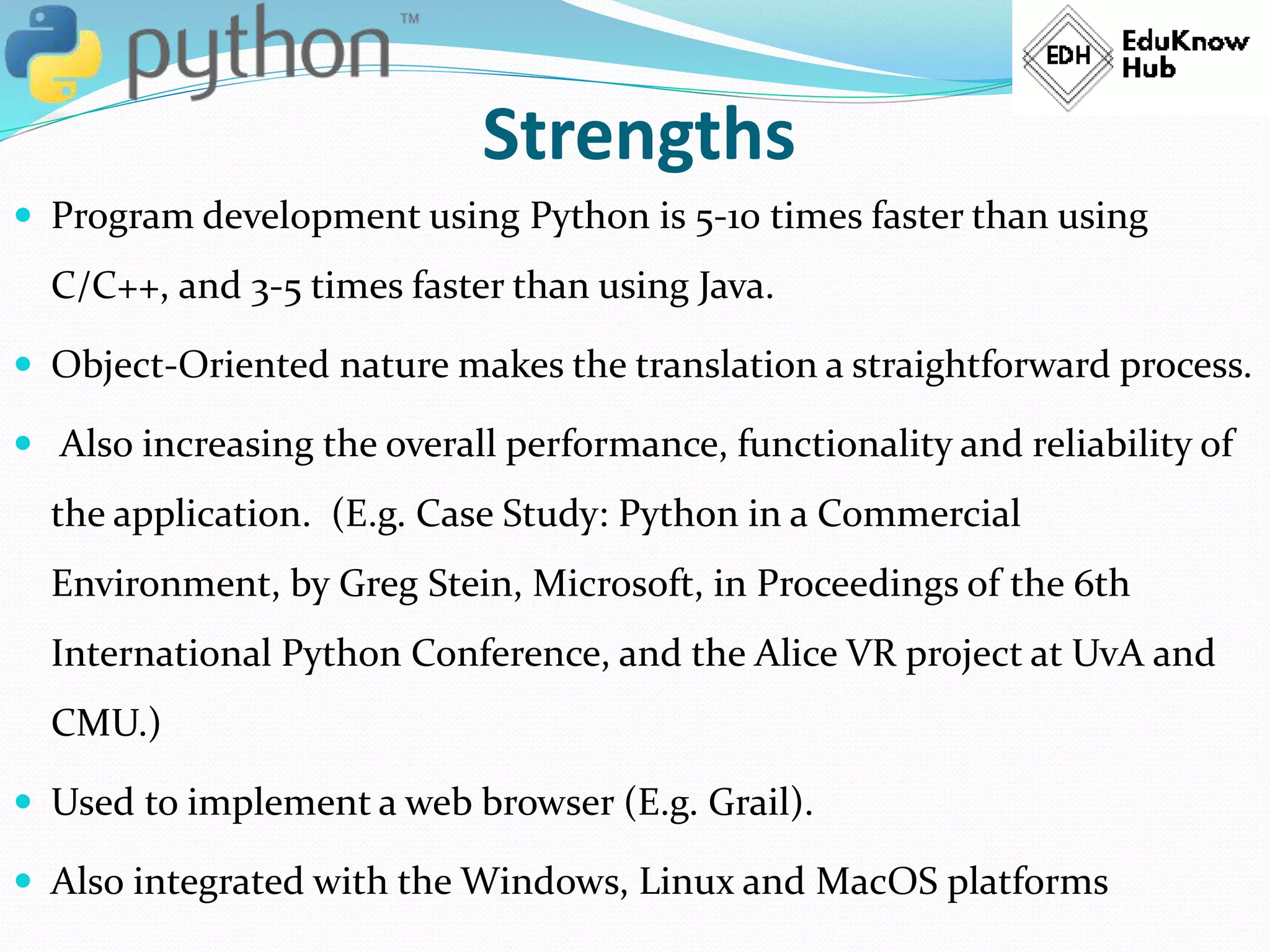 Introduction of python programming | PPTX