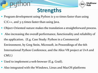 Introduction of python programming | PPTX