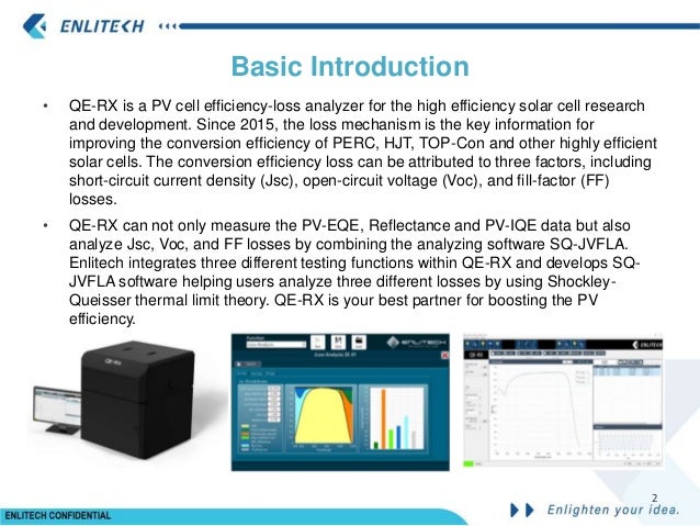 Introduction of QE-RX PERC / HJT / TOP-Con PV Solar Cell Efficiency-Loss Analysis Solution | PPTX