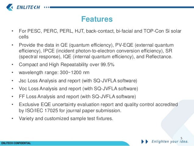 Introduction of QE-RX PERC / HJT / TOP-Con PV Solar Cell Efficiency-Loss Analysis Solution | PPTX