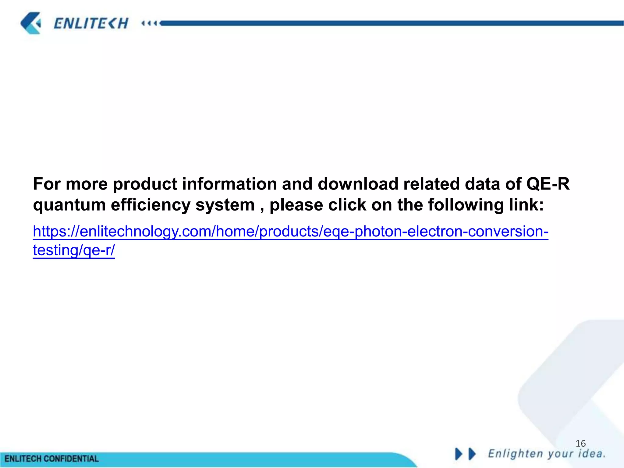 Introduction of QE-R Quantum Efficiency System | PPTX