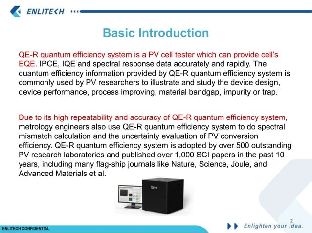 Introduction of QE-R Quantum Efficiency System | PPTX | Computer ...