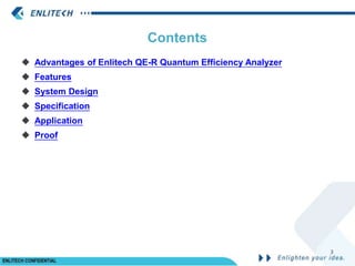 Introduction of QE-R Quantum Efficiency System | PPTX | Computer Peripherals | Computing