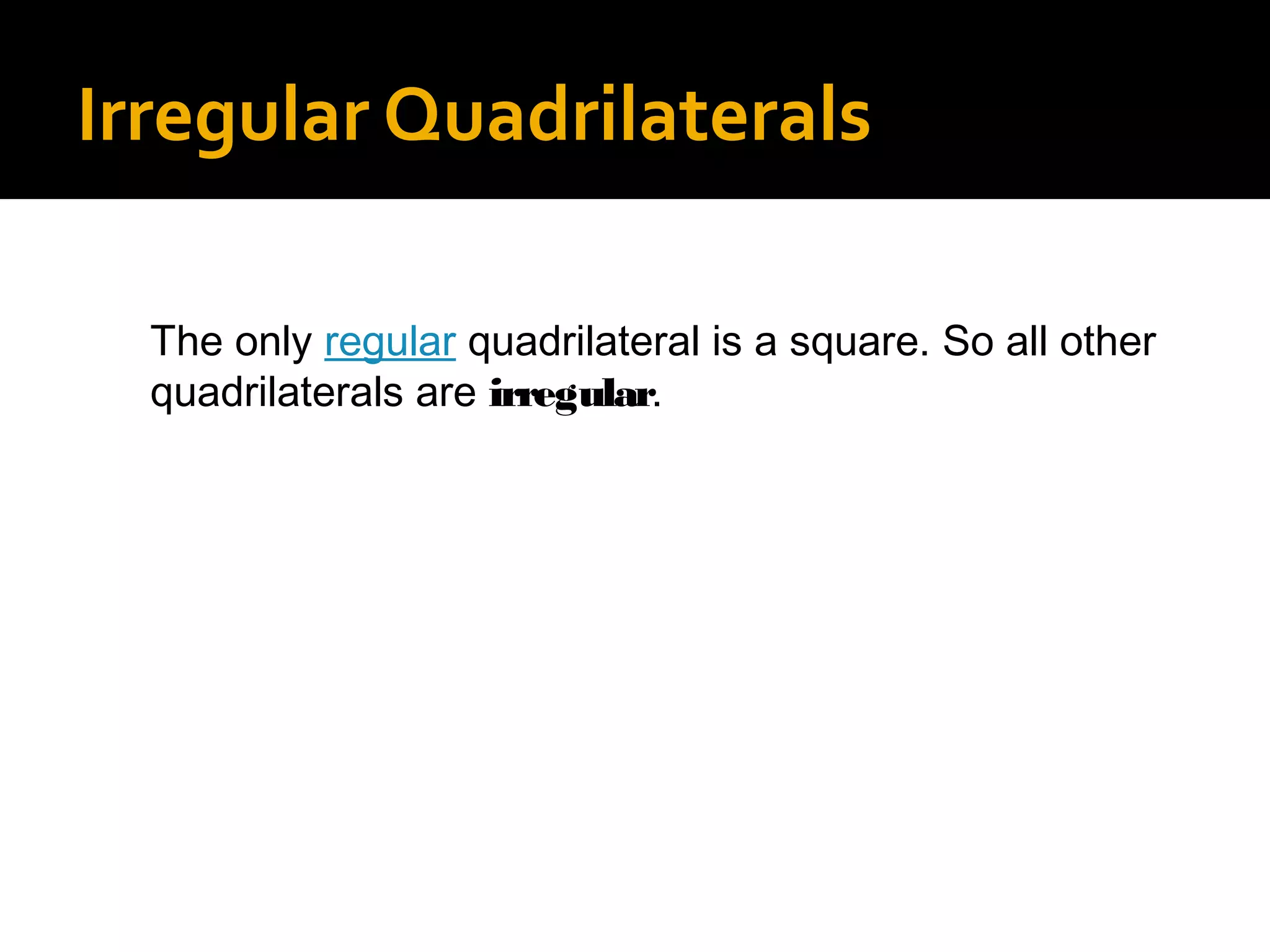 Introduction of Quadrilaterals | PPT