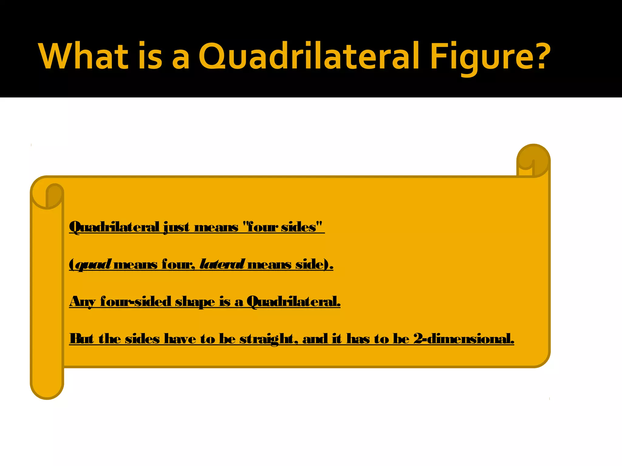 Introduction of Quadrilaterals | PPT