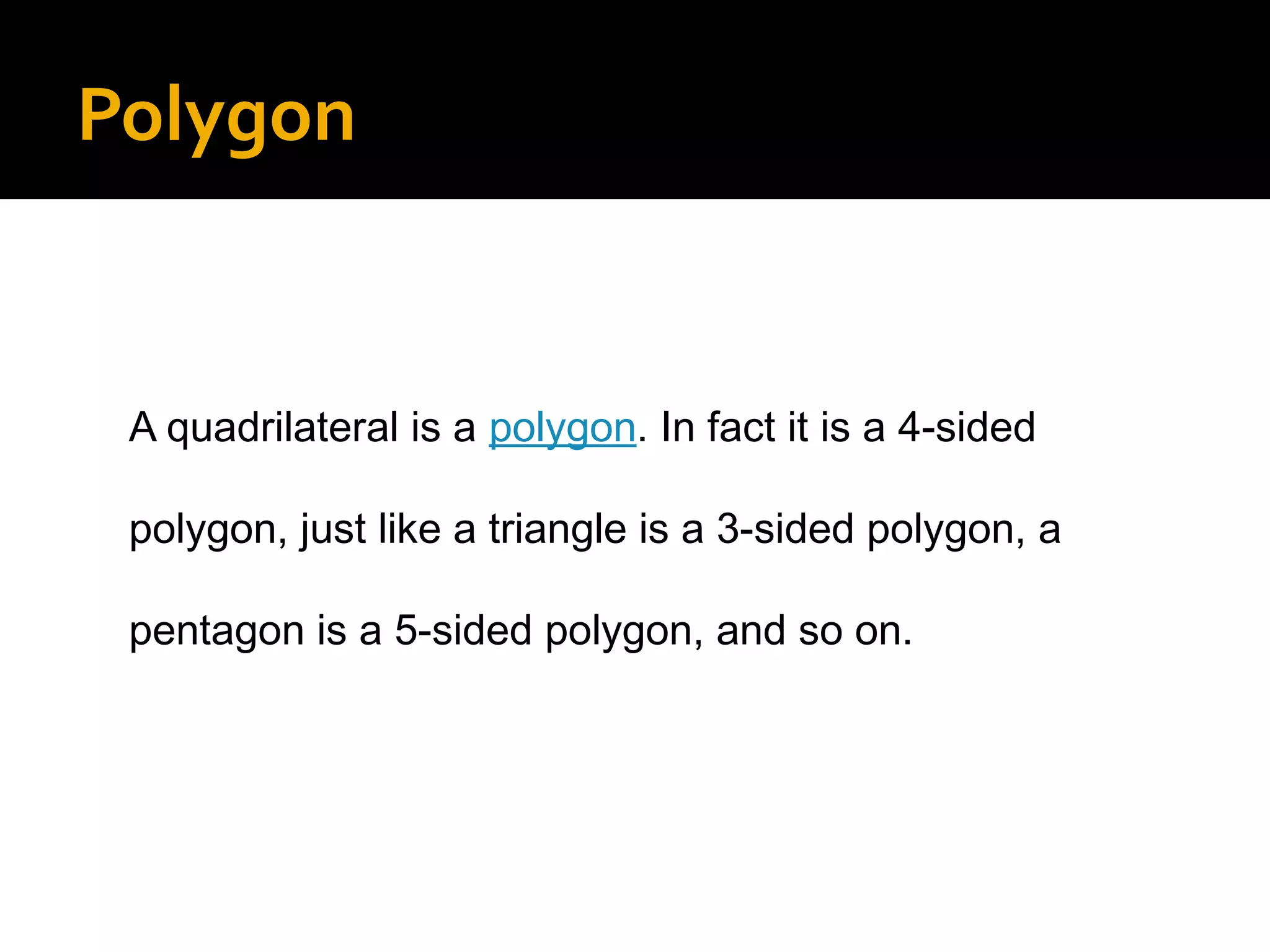 Introduction of Quadrilaterals | PPT