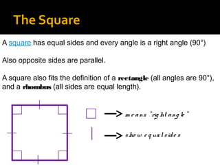 Introduction of Quadrilaterals | PPT