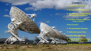 Introduction of radio astronomy | PPTX