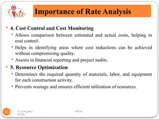 introduction of rate analysis for various items.pptx