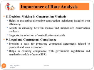 introduction of rate analysis for various items.pptx